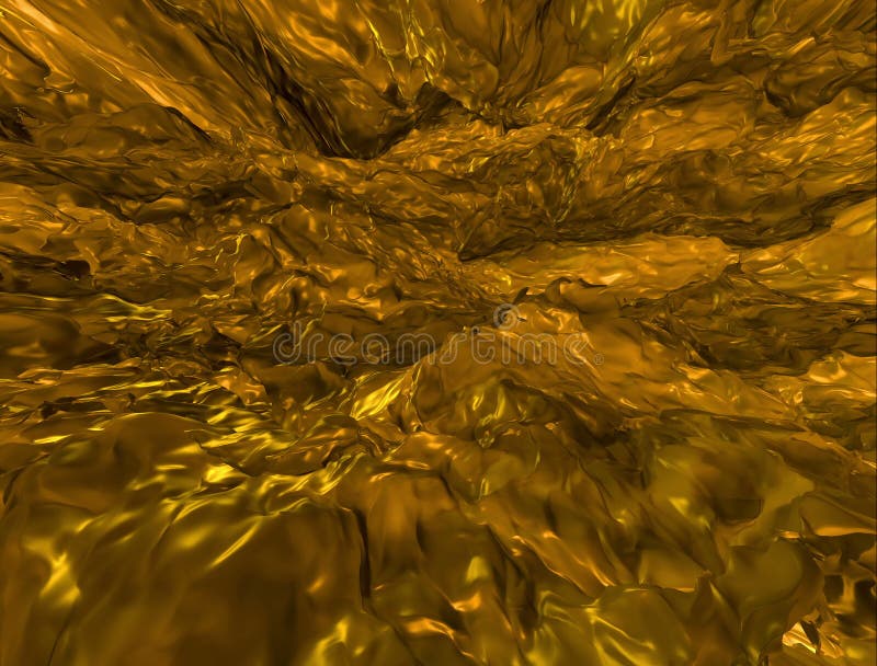 Fluid Gold Abstract Background Stock Footage - Video of texture, gold ...