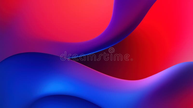 Fluid Gradient Background with Red, Blue and Violet. Abstract Color ...