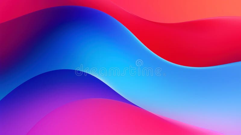 Fluid Gradient Background with Red, Blue and Violet. Abstract Color ...