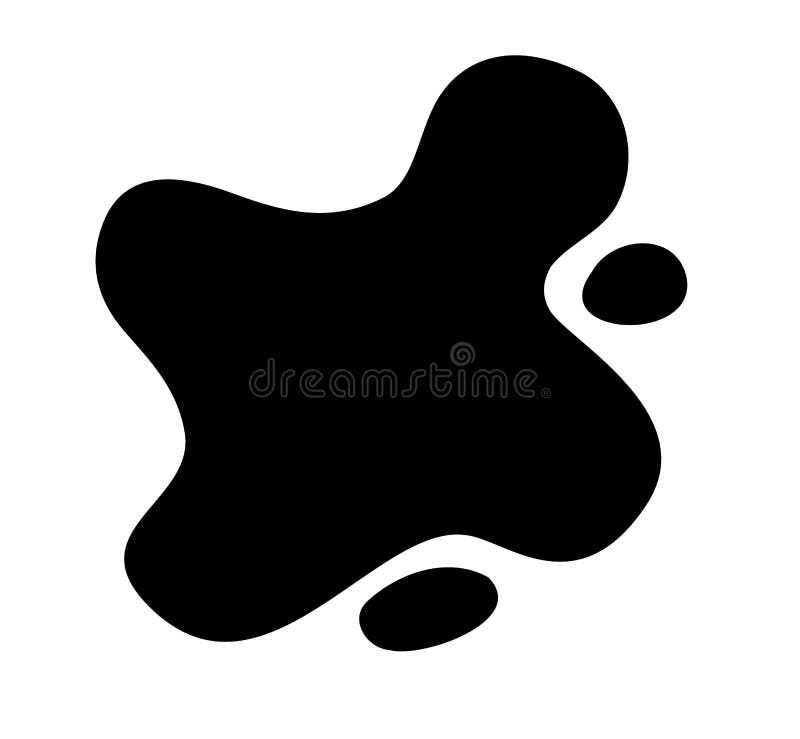 Fluid Liquid Random Organic Shapes Vector Isolated on White Background ...