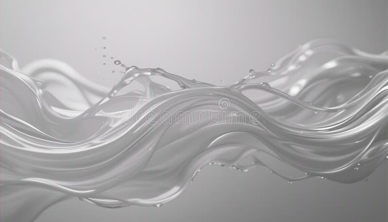 Fluid Gray Waves stock illustration. Illustration of intelligence ...