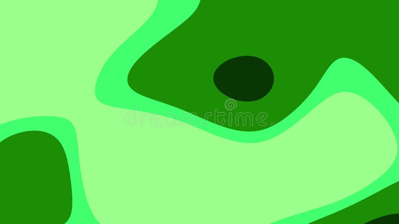 Fluid Green Shapes Blending with Abstract Geometric Patterns for ...