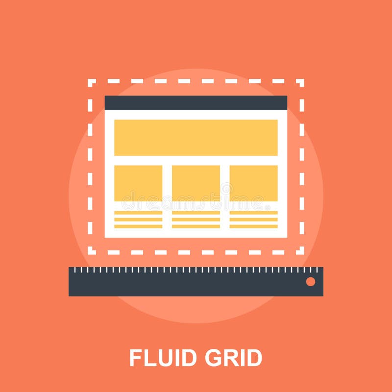 Fluid Grid Vector Illustration Concept Stock Vector - Illustration of ...