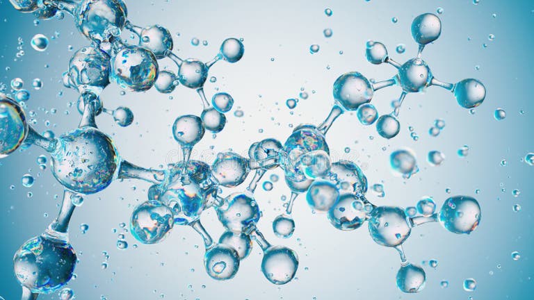 Fluid Harmony: a Close-Up of Water Molecules in Motion Stock Image ...