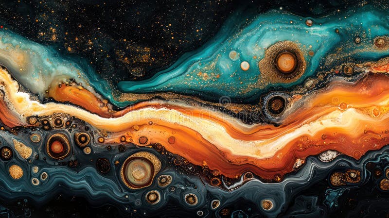 Fluid Harmony: a Visually Striking Image of Ink in Water Depicting ...