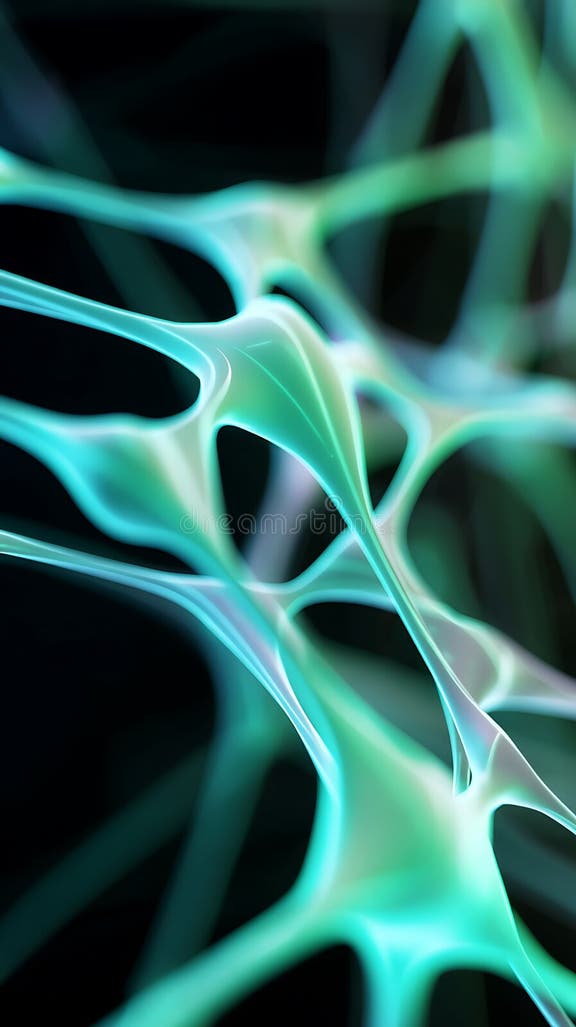 Fluid, Interconnected Structures in a Web-like Pattern. these Strands ...