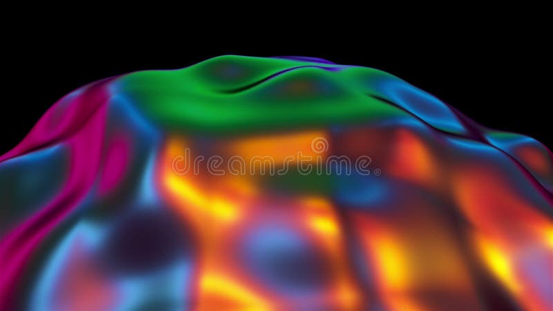 Fluid iridescent blob stock video. Video of decoration - 213046995