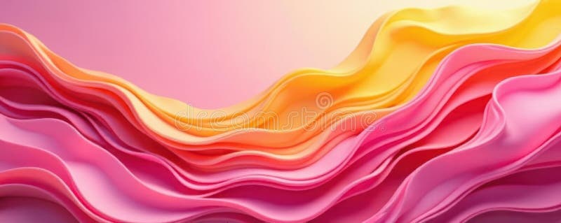 Fluid, Layered Pink and Yellow Abstract Textures , Layers, Flowing ...
