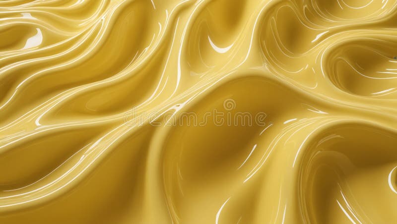Fluid Lemon Yellow Translucent Wave Pattern Stock Illustration ...