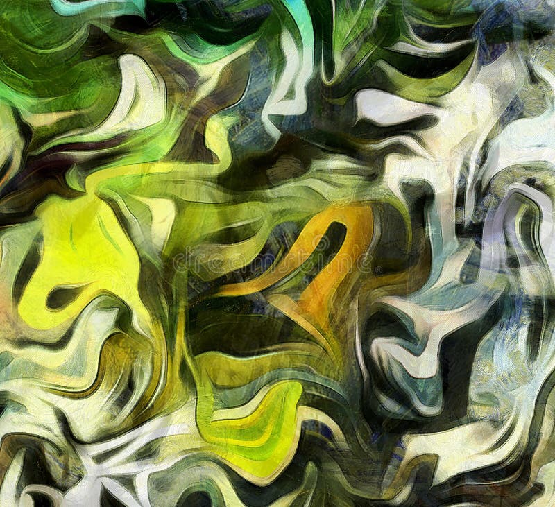 Fluid Lines of Color Movement Stock Illustration - Illustration of ...