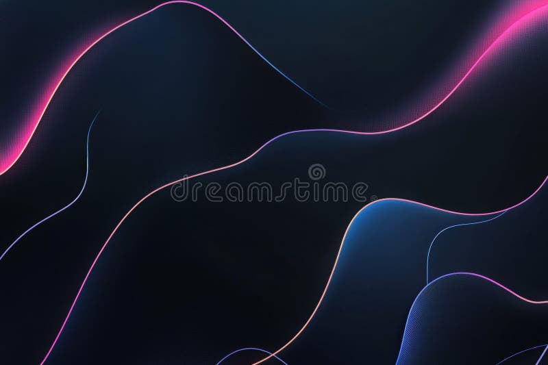 Waves of Color Flow Smoothly Across a Dark Background Highlighting ...