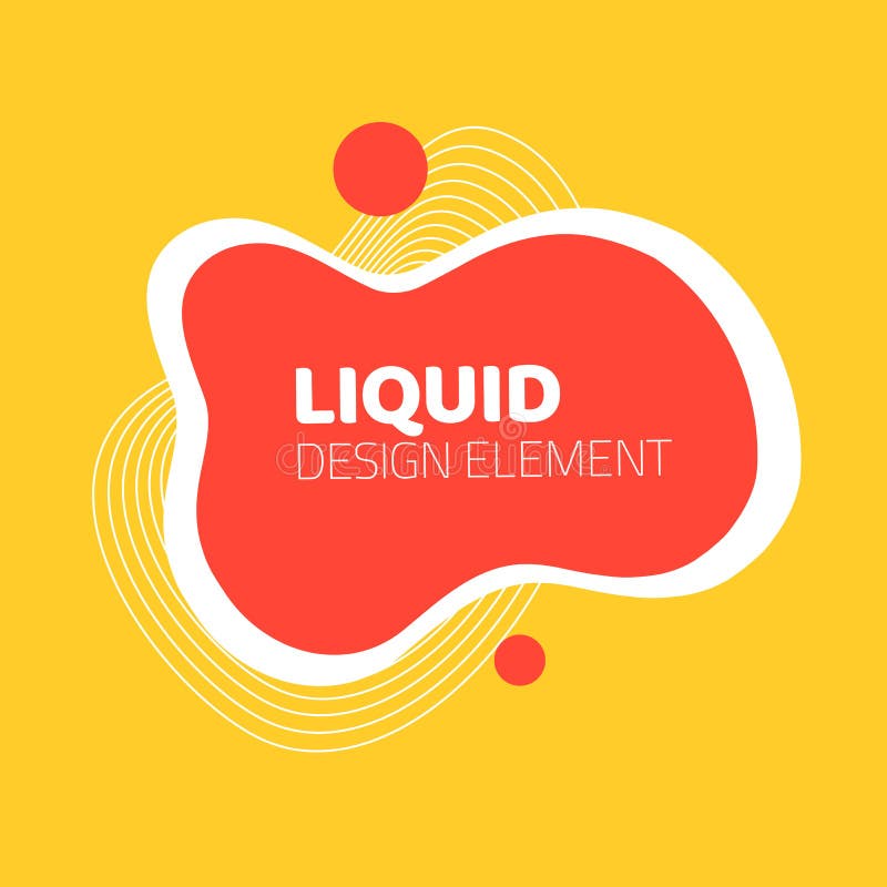 Fluid or Liquid Graphic Graphic Element Design Vector on Dark ...