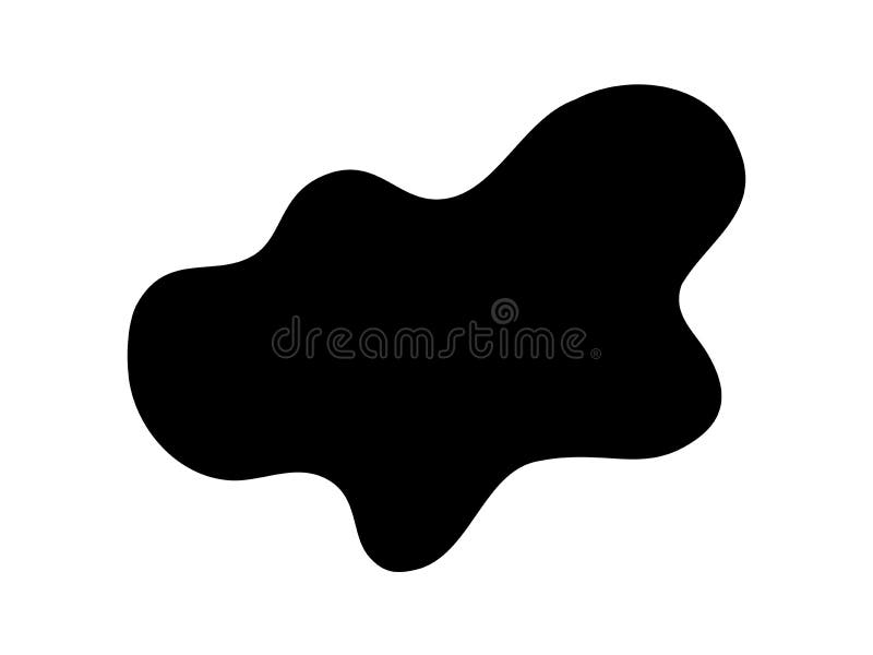 Fluid Liquid Random Organic Shapes Vector Isolated on White Background ...