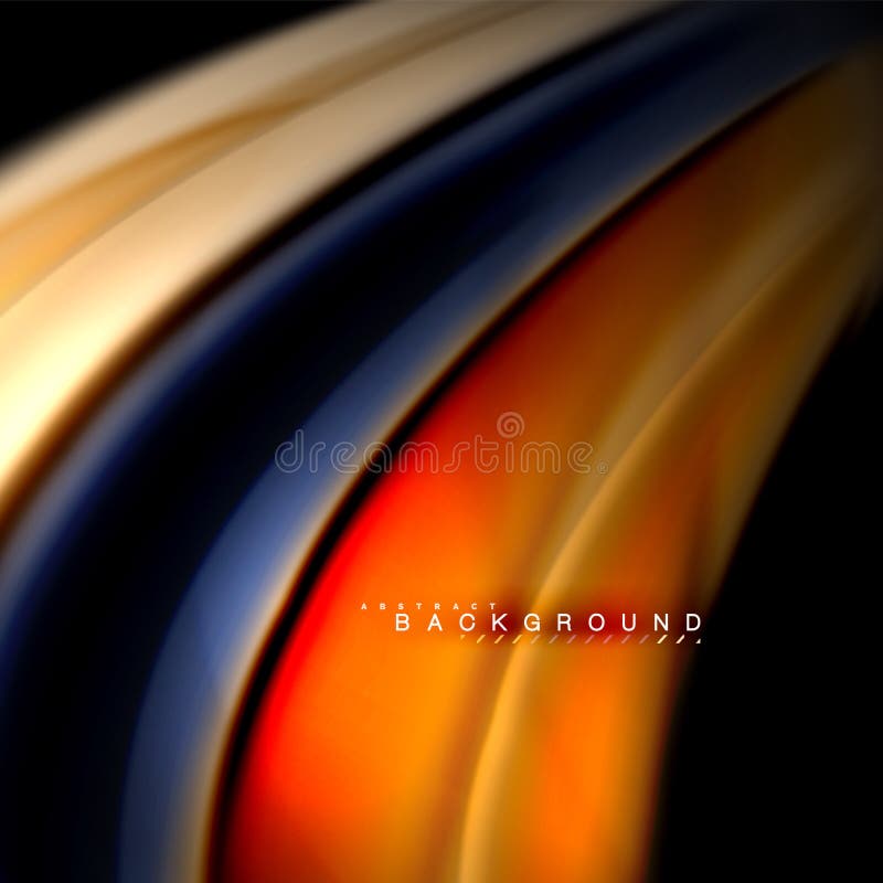 Fluid Mixing Colors Vector Wave Abstract Background Design. Colorful ...