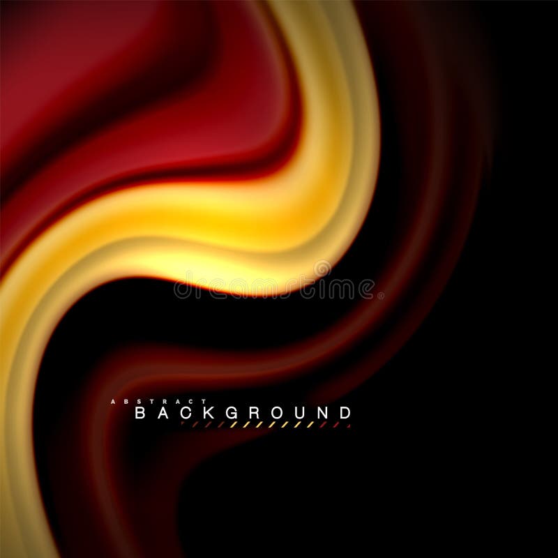 Fluid Mixing Colors Vector Wave Abstract Background Design. Colorful ...