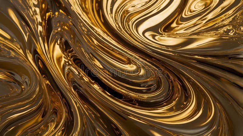 Fluid Molten Gold Texture with Swirling Patterns and Vibrant Highlights ...