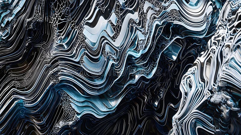 Fluid Motion Abstract Art Digital Space Graphic Design Modern Aesthetic ...