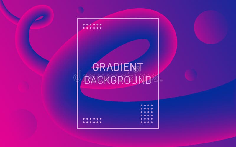 Fluid Motion Background with 3d Flow Shape in Bright Color Stock Vector ...