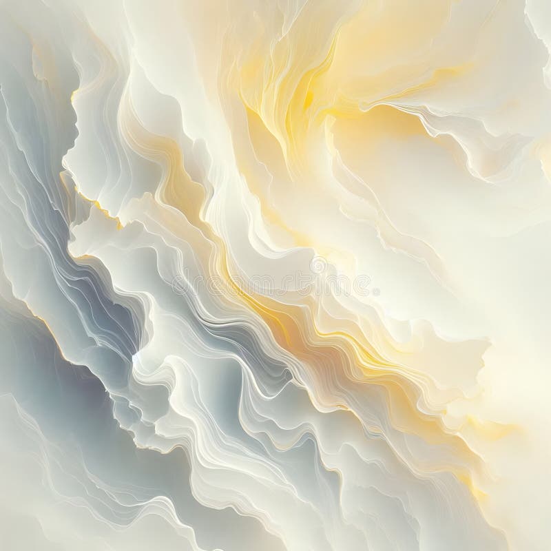 Fluid Motion in Pale Yellow and Blue â€ Abstract Glitch-Inspired ...