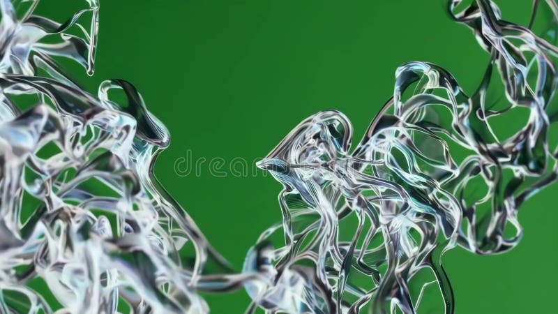 Fluid Motion Shot of Abstract Liquid Patterns in Green Background Stock ...