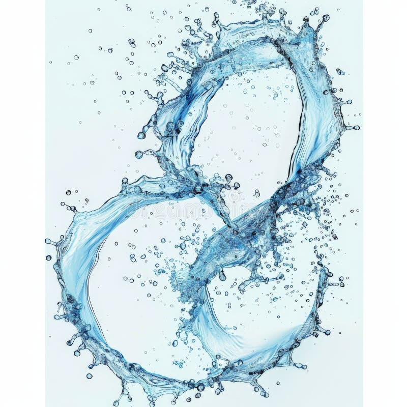 The Fluid Movement of Water Creates a Dynamic Infinity Shape, with ...