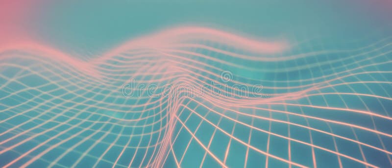 Fluid Movement of Wavy Lines and Distorted Grids Creates a Dynamic ...