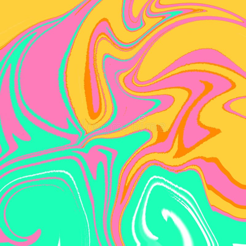 Fluid Multicolor Liquid Background Stock Illustration - Illustration of ...