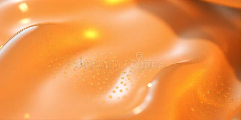 Fluid Orange Texture with Soft Waves and Subtle Shine Captured in ...