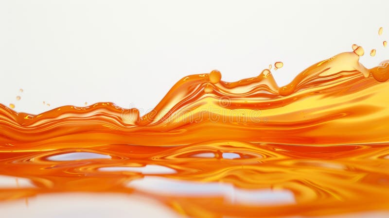 The Fluid Orange Wave. AI Generated Stock Photo - Image of orange ...
