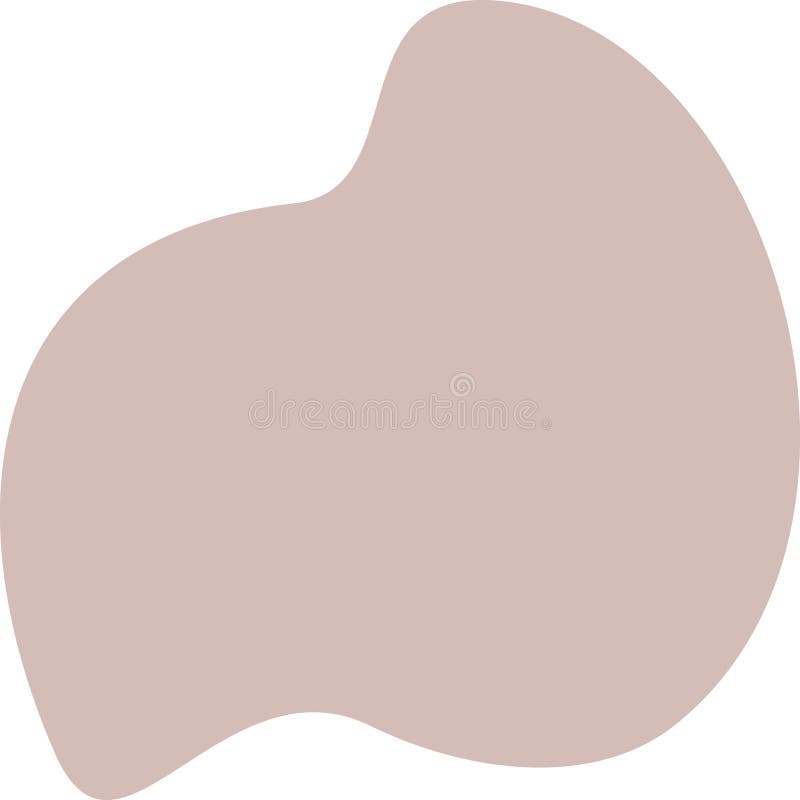 Abstract Trendy Graphic Organic Shape Elements Flowing Liquid Isolated ...