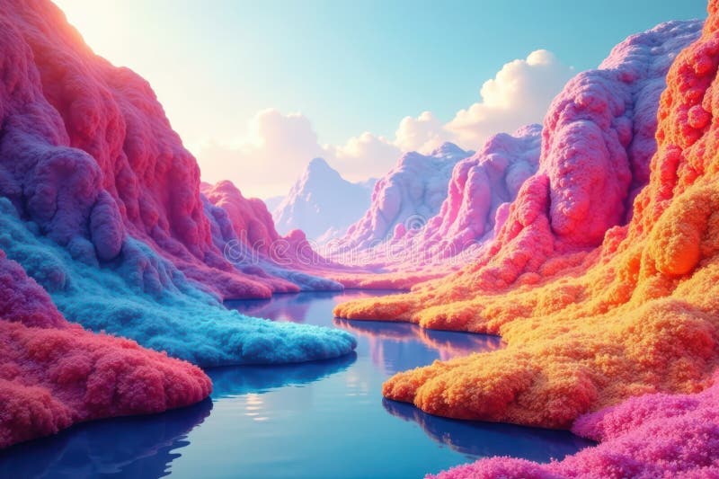 Fluid, Organic Shapes Form a Visually Captivating, Computer Generated ...