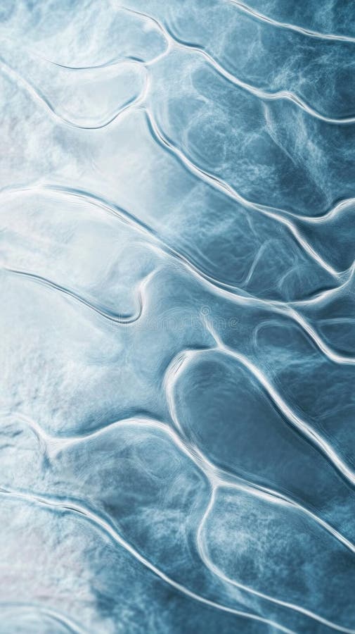 Fluid Patterns Merge in Shades of Blue To Create a Calming Background ...