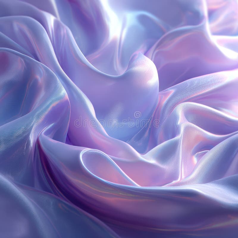 Fluid Plastic Surface with Gentle Undulations Stock Illustration ...