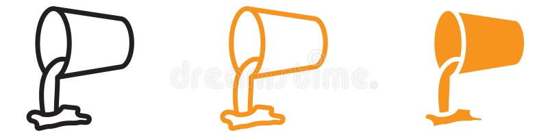 Fluid Pouring Icon for Liquid and Beverage Graphics Essential for ...
