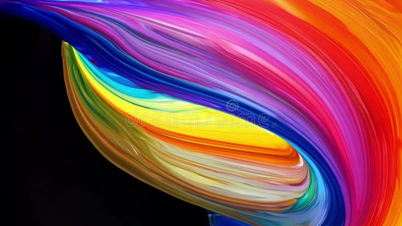 A Fluid Rainbow of Colors Dancing and Shifting in Mesmerizing Patterns ...