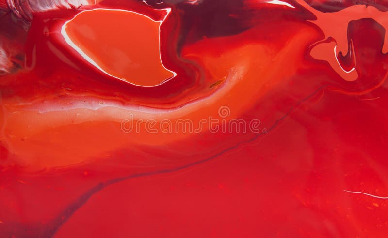 Fluid Red Painting Abstract Texture, Art Technique, Stock Image - Image ...