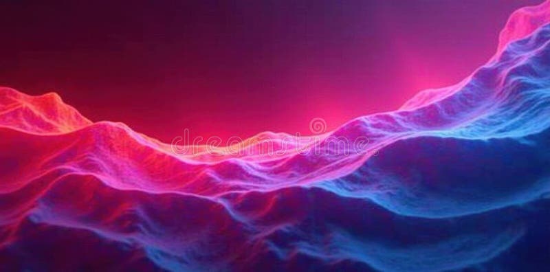 Fluid Red To Violet Gradient Arc, Ethereal Glow, Nature, Abstract Stock ...