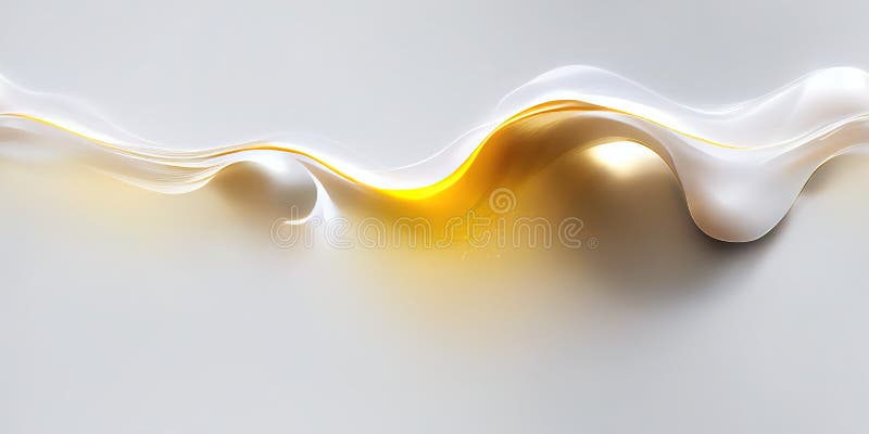 A Fluid, Seamless Texture with White and Gold Colors Flows. Stock ...