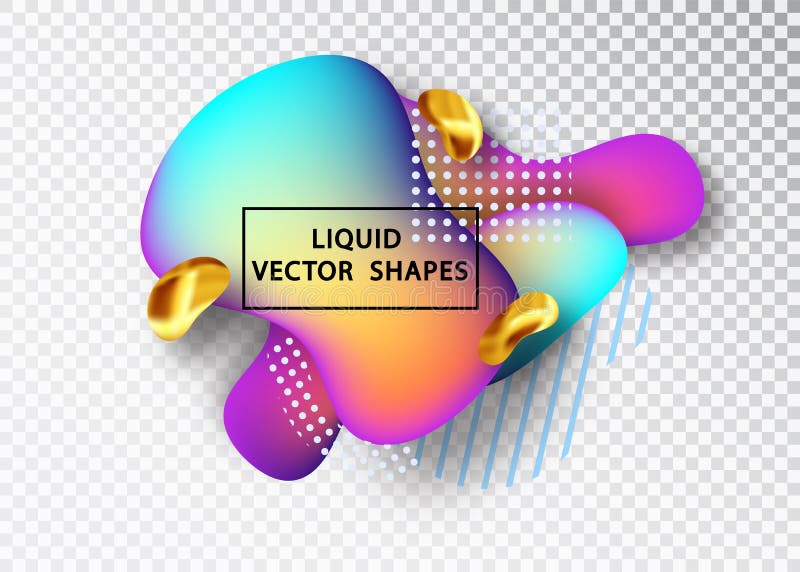 Fluid Shape Layout Isolated Template Set. Template for the Design of a ...