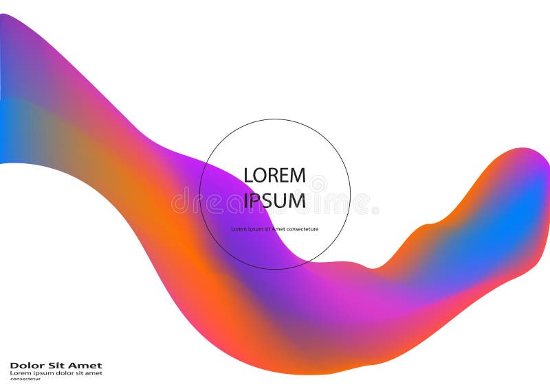 Fluid Shapes Isolated on White Background. Wavy Liquid Elements Stock ...