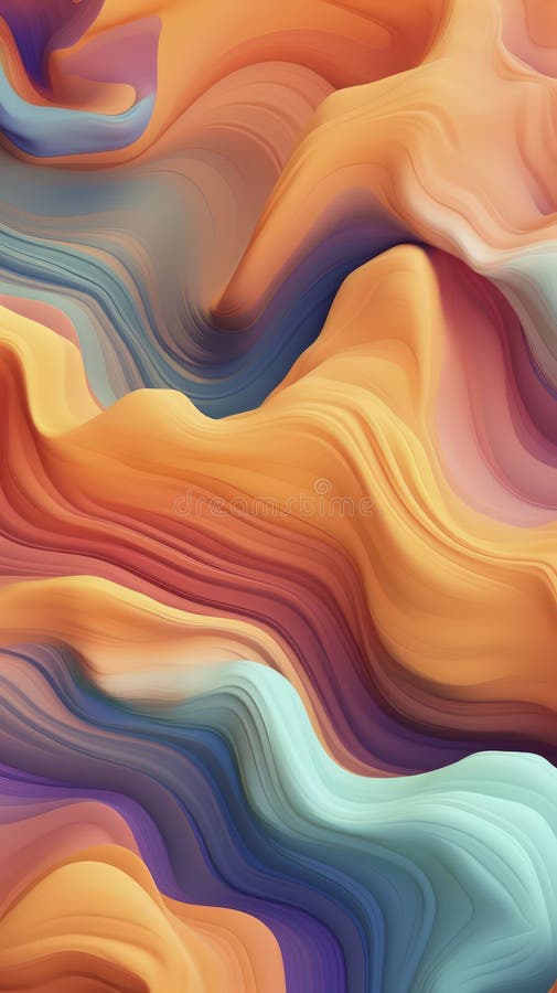 Fluid Shapes and Organic Forms in Modern Abstract Composition AI ...