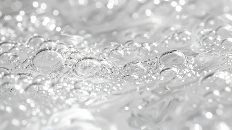 Fluid Simplicity: Clear Water Bubbles Creating a Minimalistic Liquid ...
