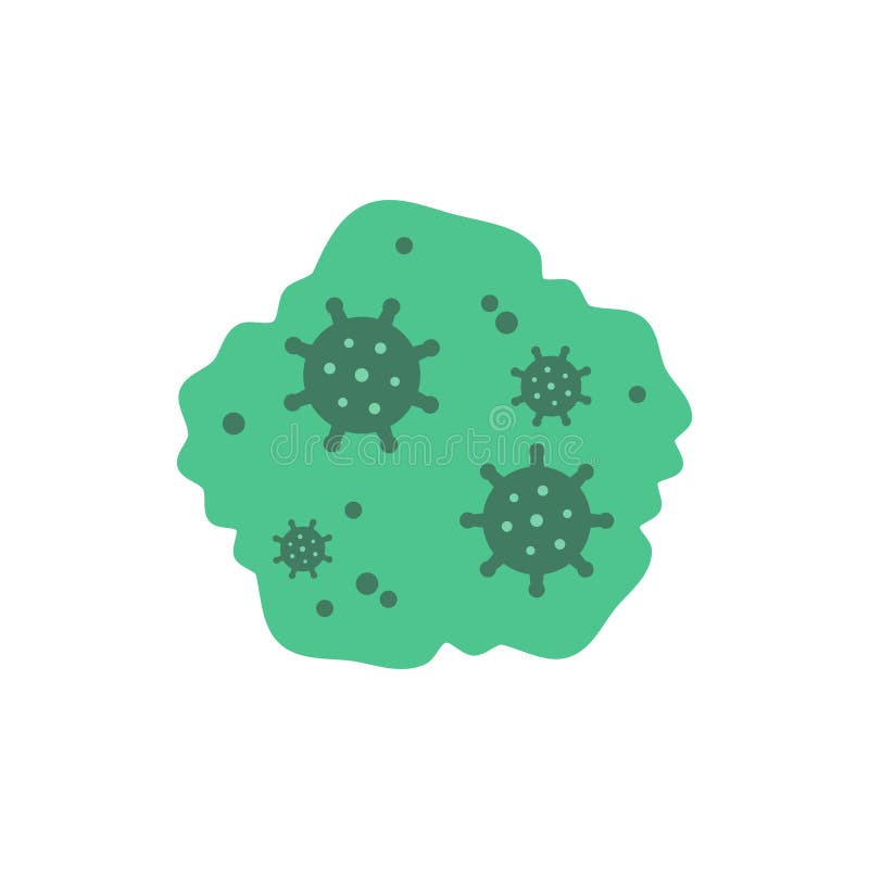 Fluid from the Sputum that Contains the Pathogen Flat Design Element ...
