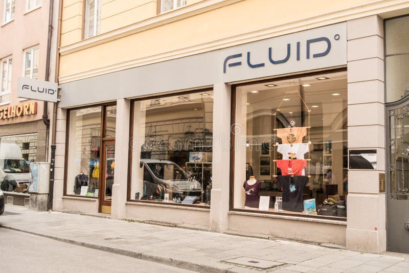 Fluid editorial stock image. Image of munich, store, fashion - 42596819