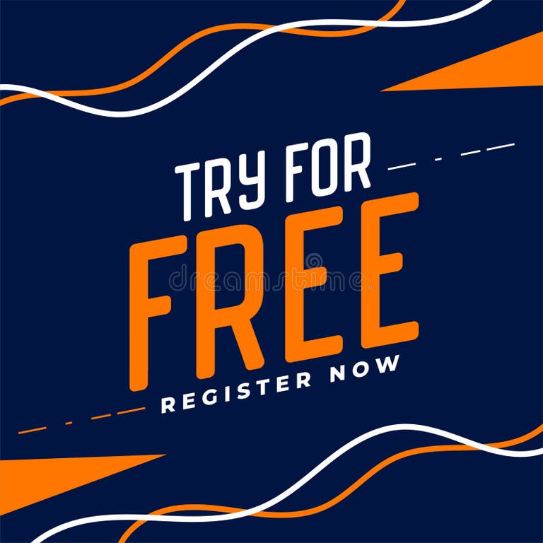 Fluid Style Free Trial Background Try for Full Access Stock Vector ...