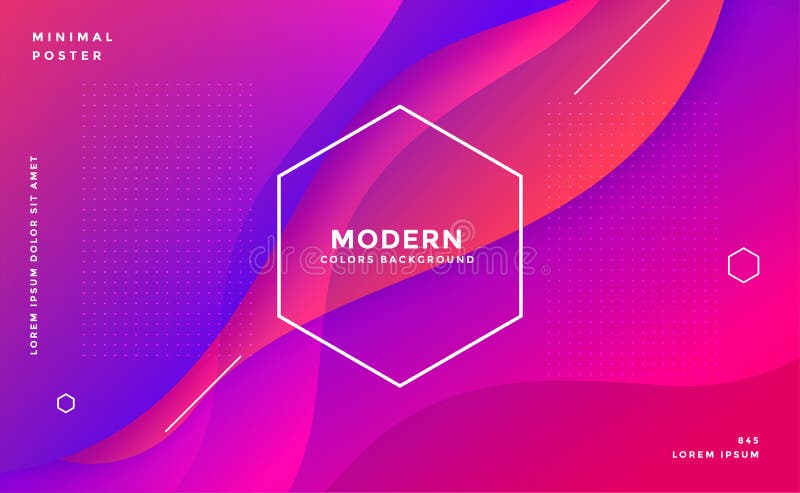 Fluid Style Modern Vibrant Abstract Banner Design Stock Vector ...