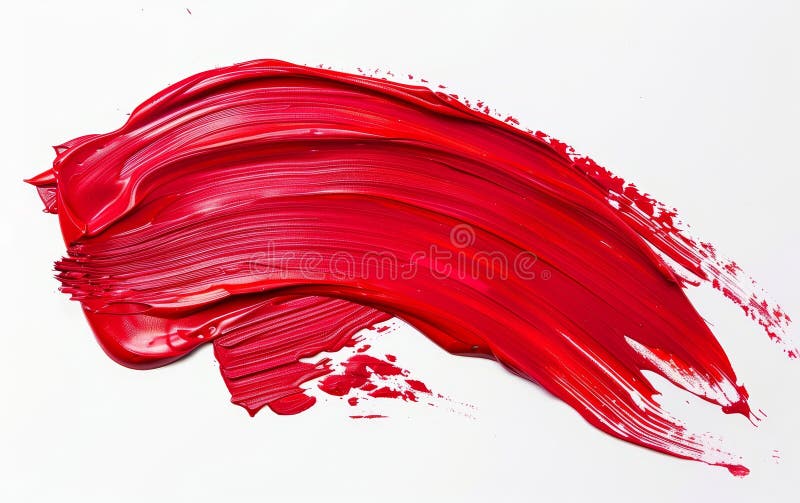 A Fluid Sweep of Red Paint, with Splatters and Dynamic Forms Against a ...