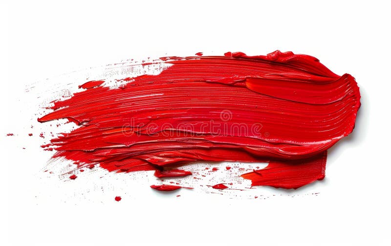 A Fluid Sweep of Red Paint, with Splatters and Dynamic Forms Against a ...