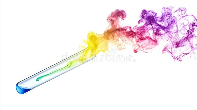 Fluid Swirling in a Test Tube Creates an Eye-catching Display Against ...