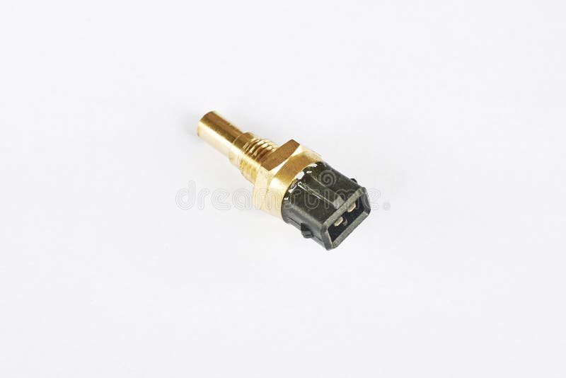 Fluid Temperature Sensor on Isolated Stock Image - Image of water ...